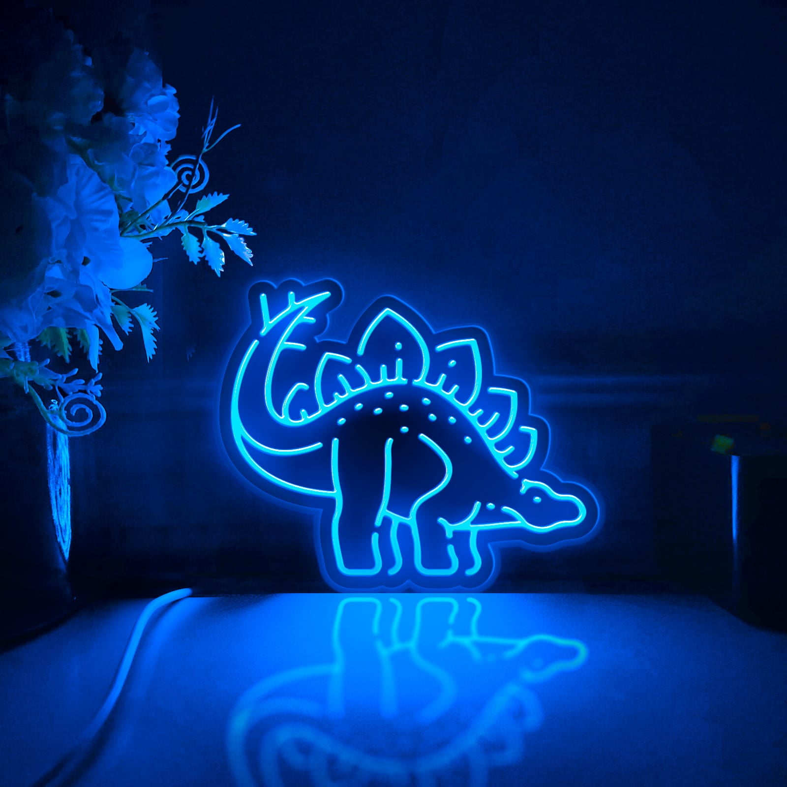 Dinosaur Led Light Box, Dimmable Neon-Like Light Signs USB Power for ...