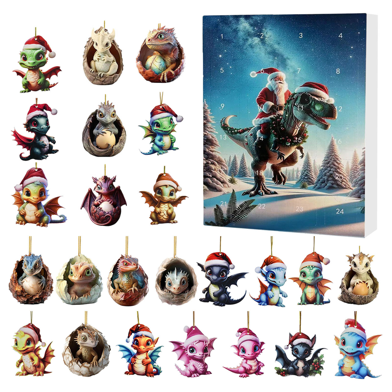 Dinosaur Lover Dragon Advent Calendar 2025 2026 Christmas Halloween ...