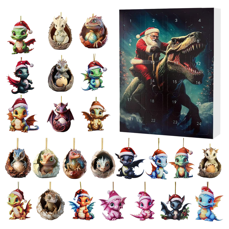 Dinosaur Lover Dragon Advent Calendar 2025 2026 Christmas Halloween ...