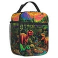 Dinosaur Lunch Bag Insulated Reusable Lunch Box Thermal Cooler Tote For ...