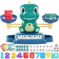 3-in-1 Dinosaur Learning Toy: Math & Letter Game for Kids Ages 3-5 ...