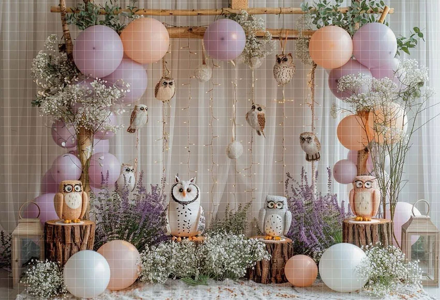 Dinosaur Mermaid Bear Balloon Kids Birthday Party Cake Smash Portrait r ...