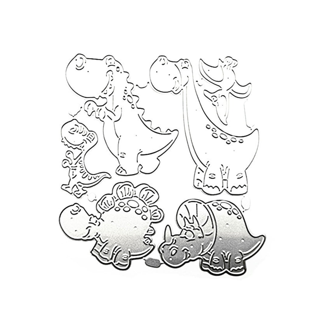 Metal Die Cuts Dinosaur Embossing Stencil Cutting Dies for Card Making ...