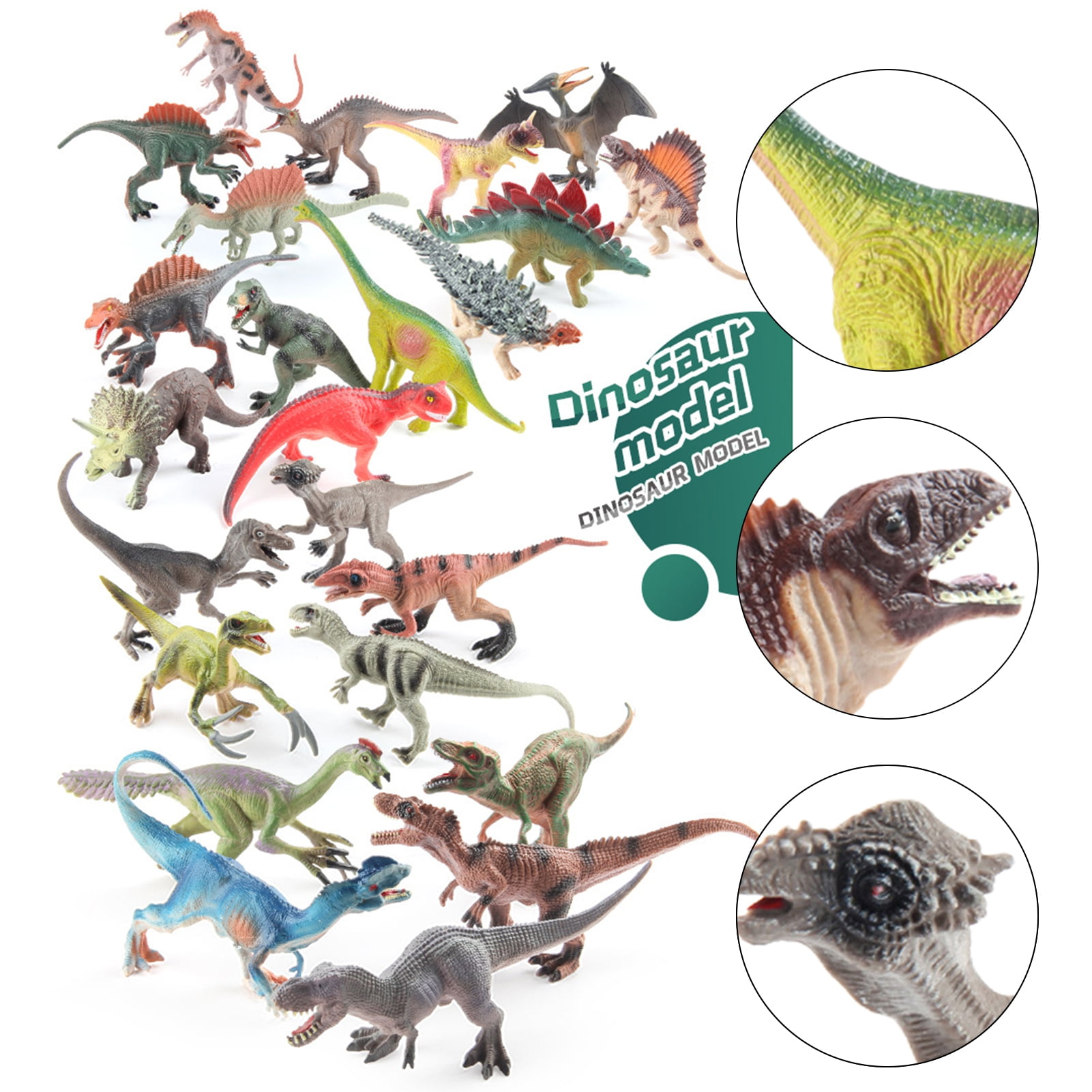 Dinosaur Model Eye-catching Waterproof PVC Simulation Dinosaur Action ...