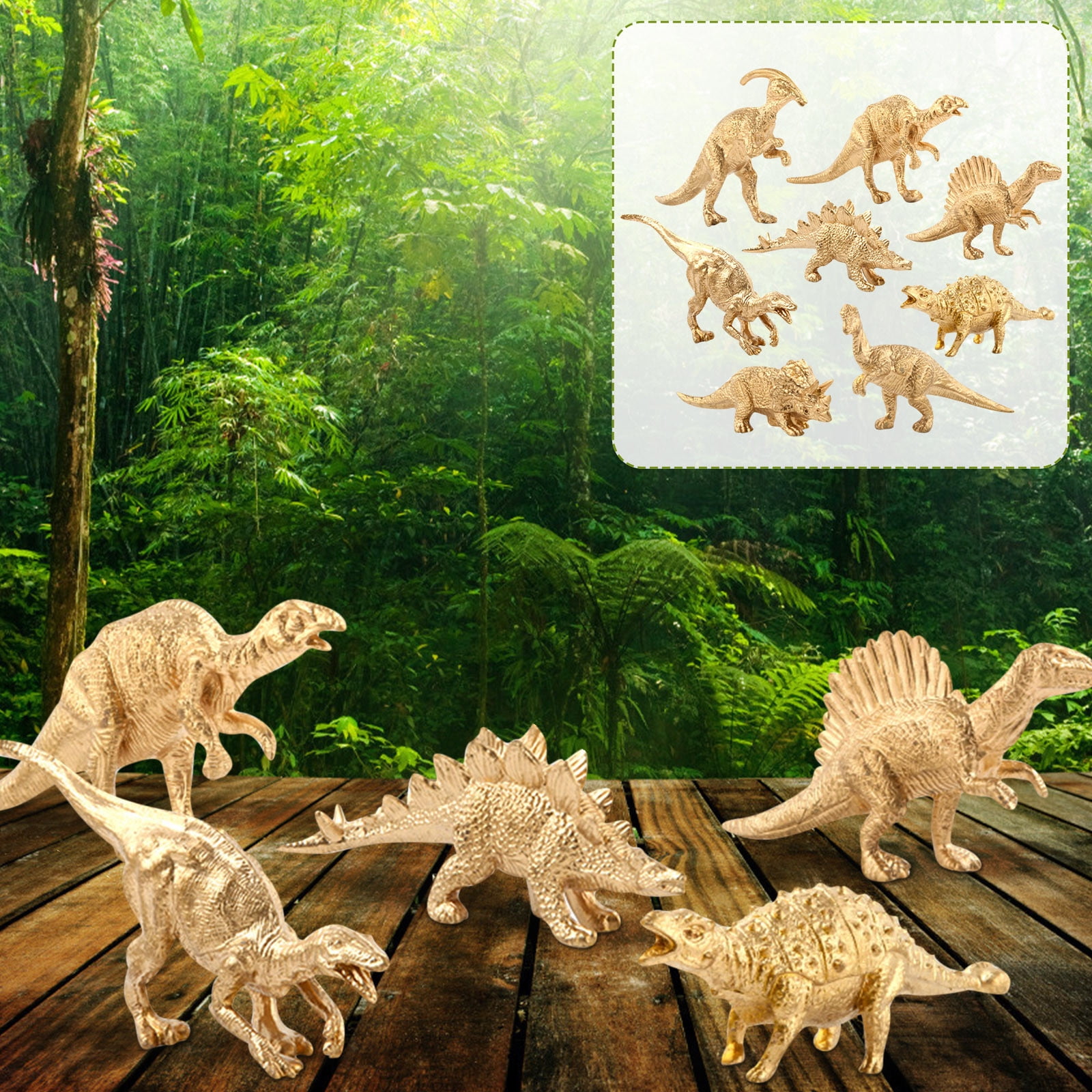 Dinosaur Model Set Birthday Party Dinosaur Decoration Hand-made Model ...