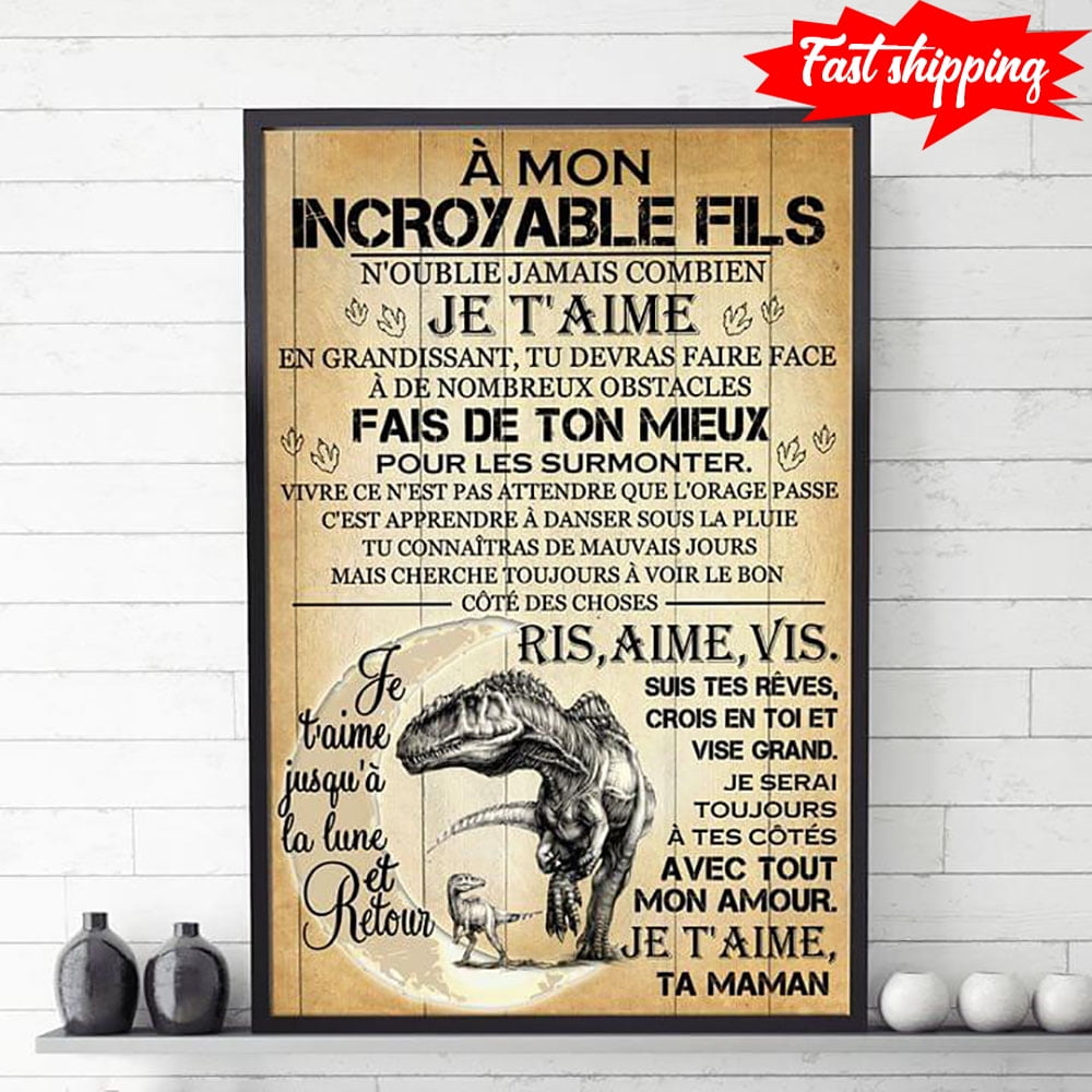Dinosaur Mom And Son À Incroyable Fils N'oublie Jamais Combien Je T ...