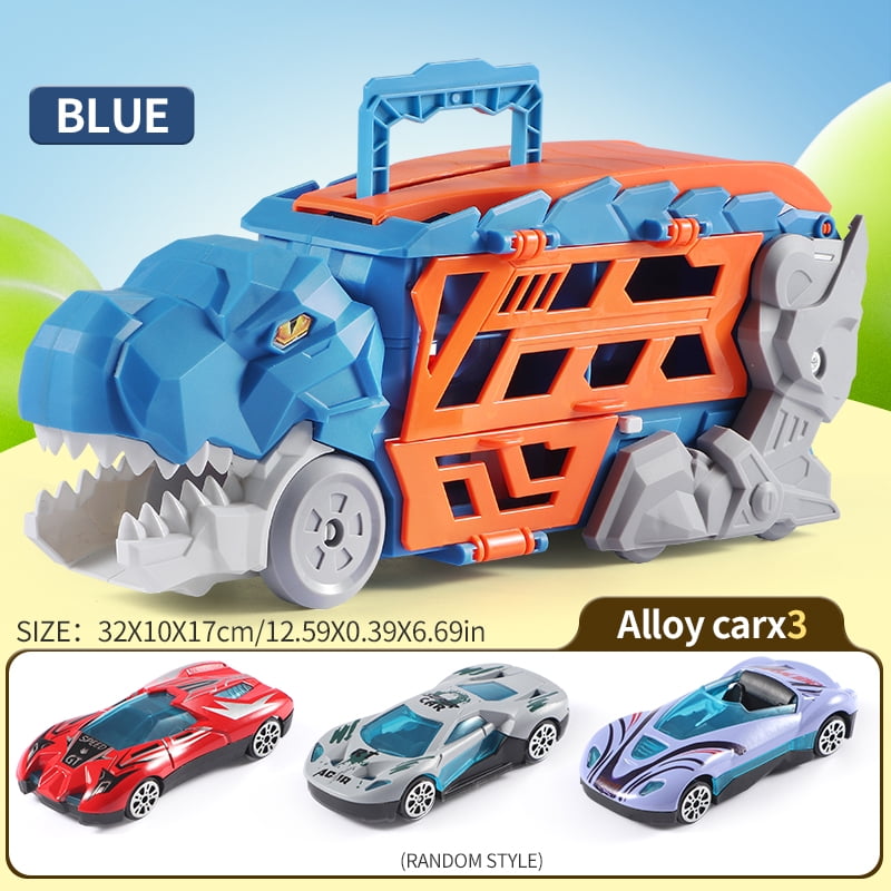 Dinosaur Morphed track ejection car Toy Alloy car model Boy morphed ...