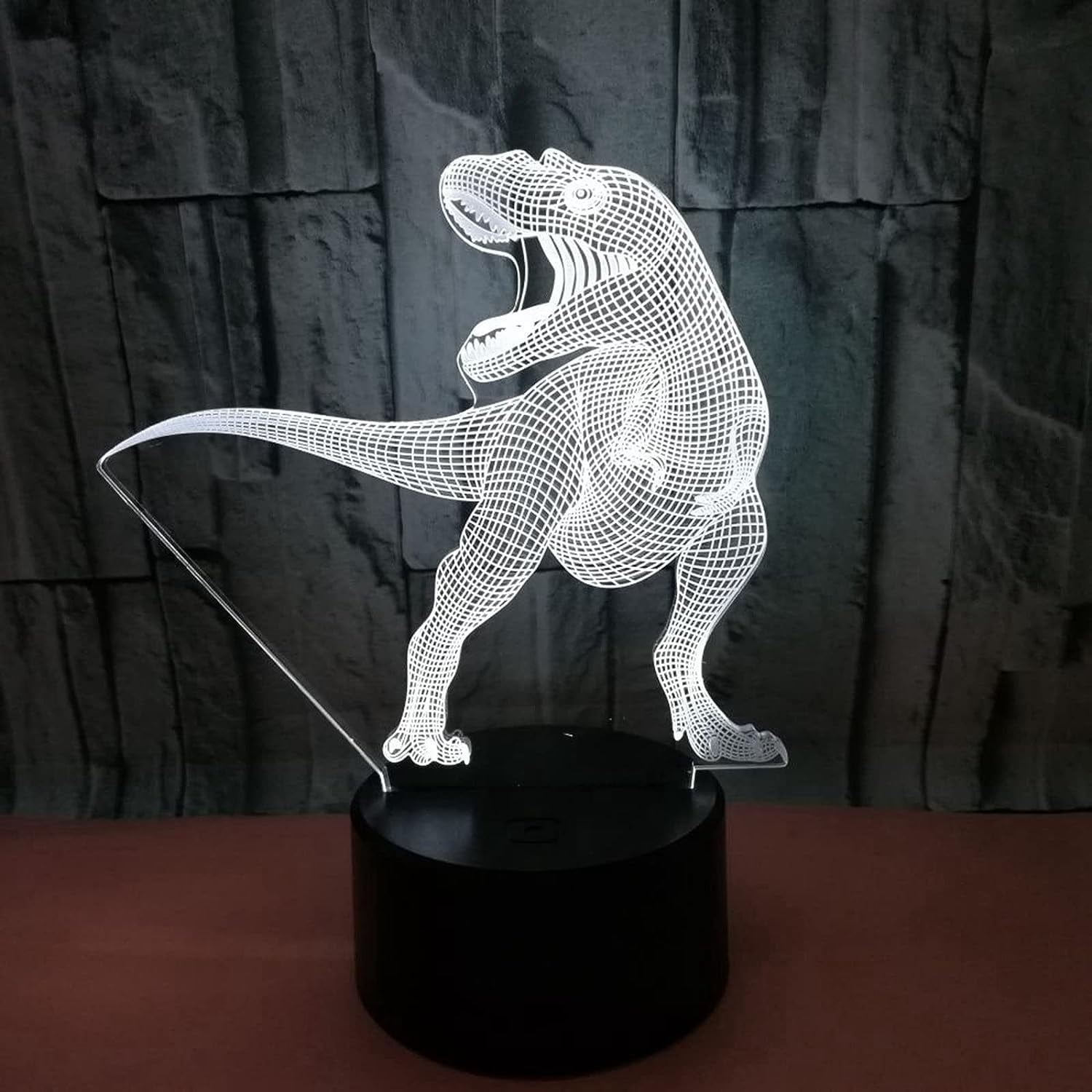 Dinosaur Night Lights 3D Night Light Lamp 7 Colors LED Changing Touch ...