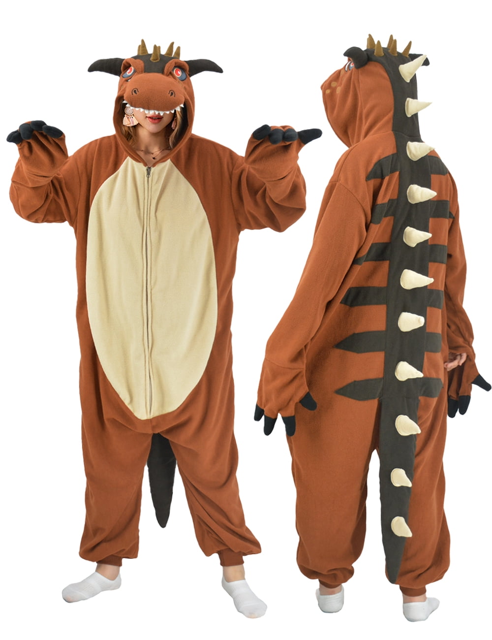 Dinosaur Onesie Pajamas Dinosaur Costume Funny Onesies for Adults ...