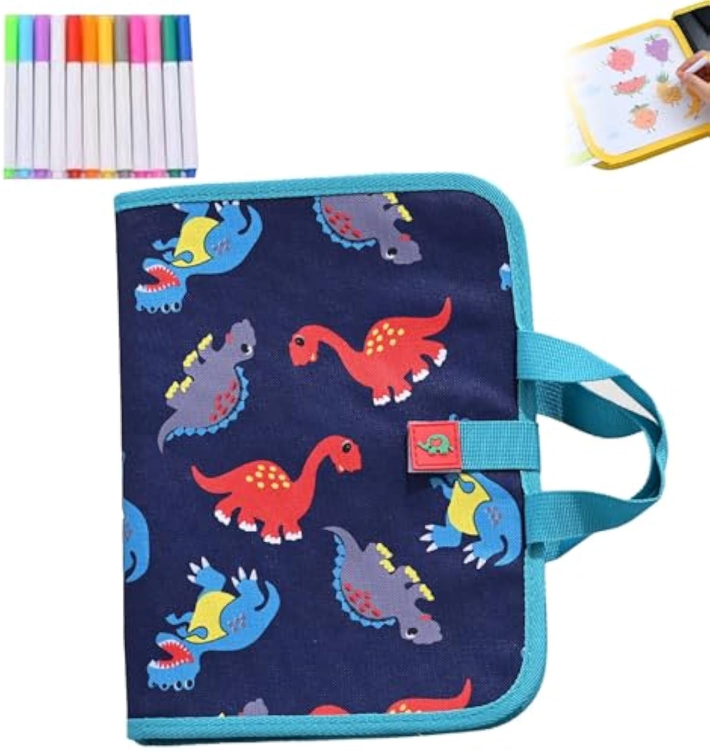 Dinosaur Pattern Erasable Coloring Graffiti Book Set, Portable Erasable ...