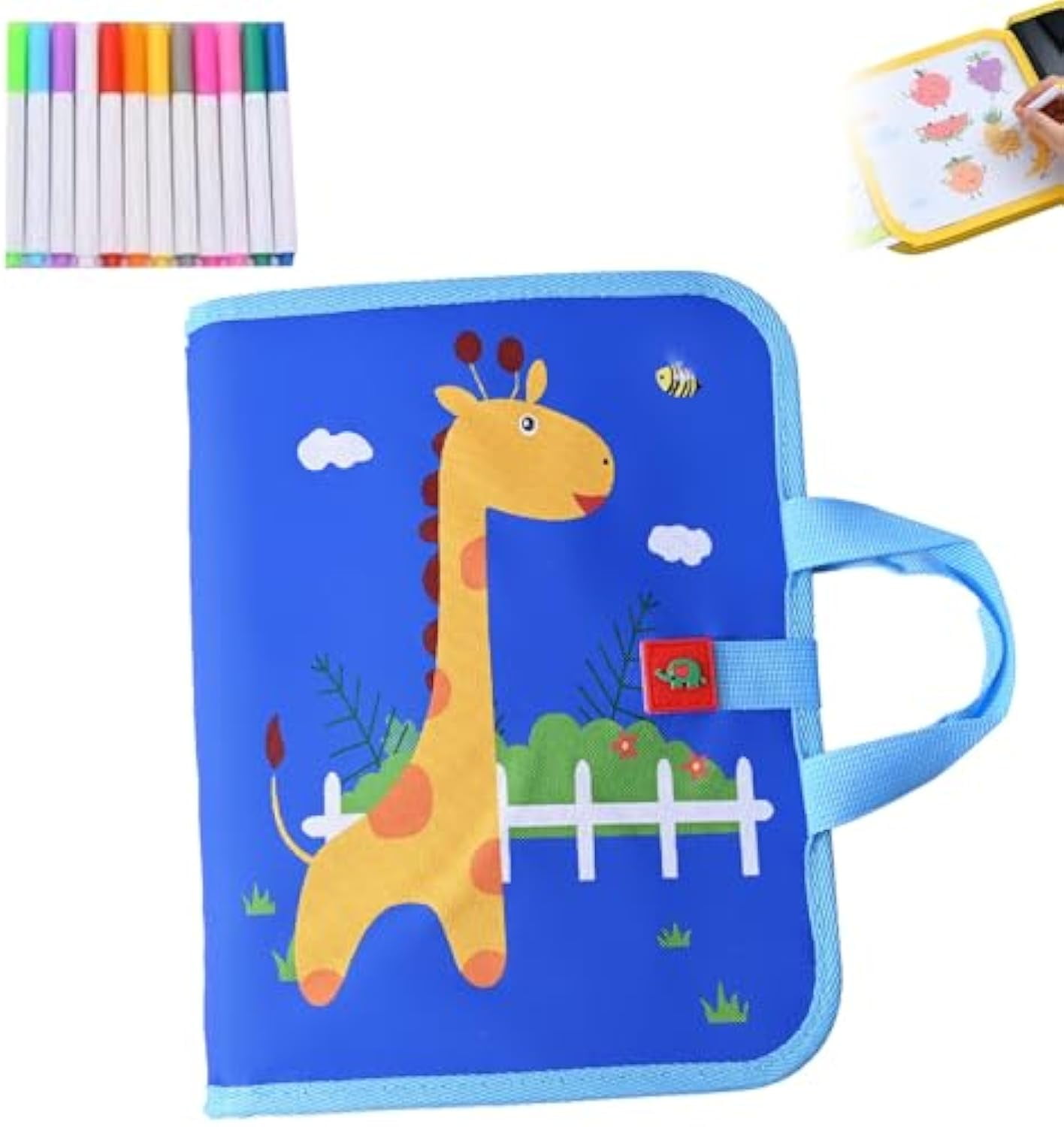 Dinosaur Pattern Erasable Coloring Graffiti Book Set, Portable Erasable ...