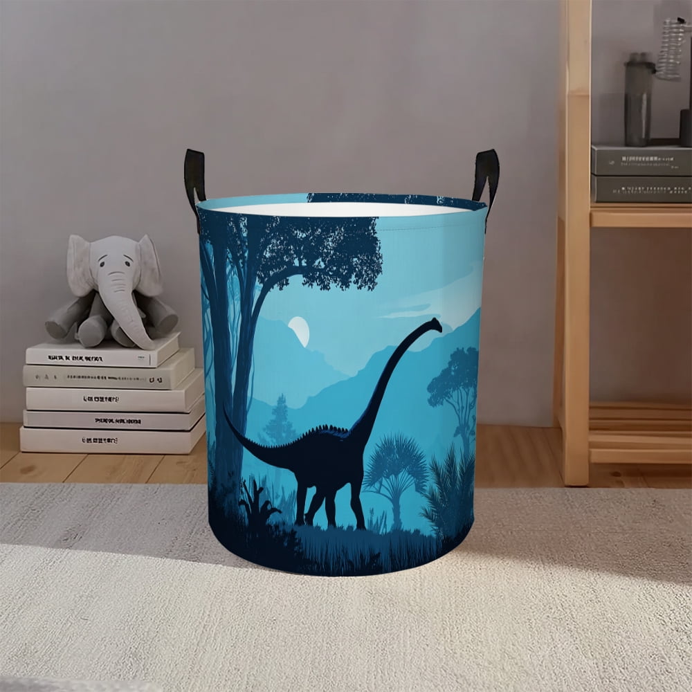 Dinosaur Pattern Folding Laundry Hamper - Waterproof Laundry Hamper for ...