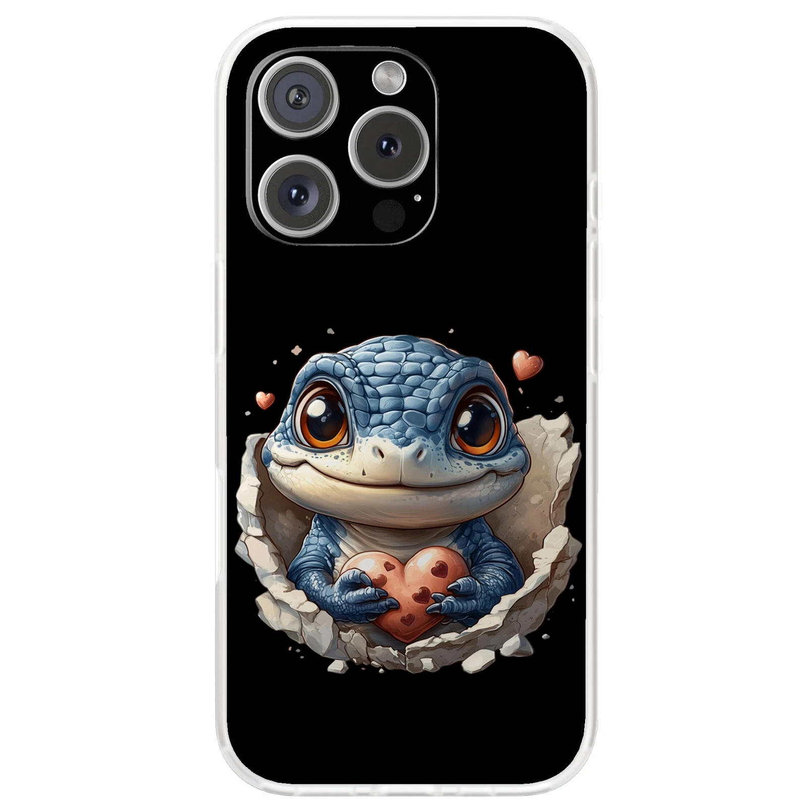 Dinosaur Peek Print Phone Case for iPhone 11 to 17 Pro Max Fun Gift ...