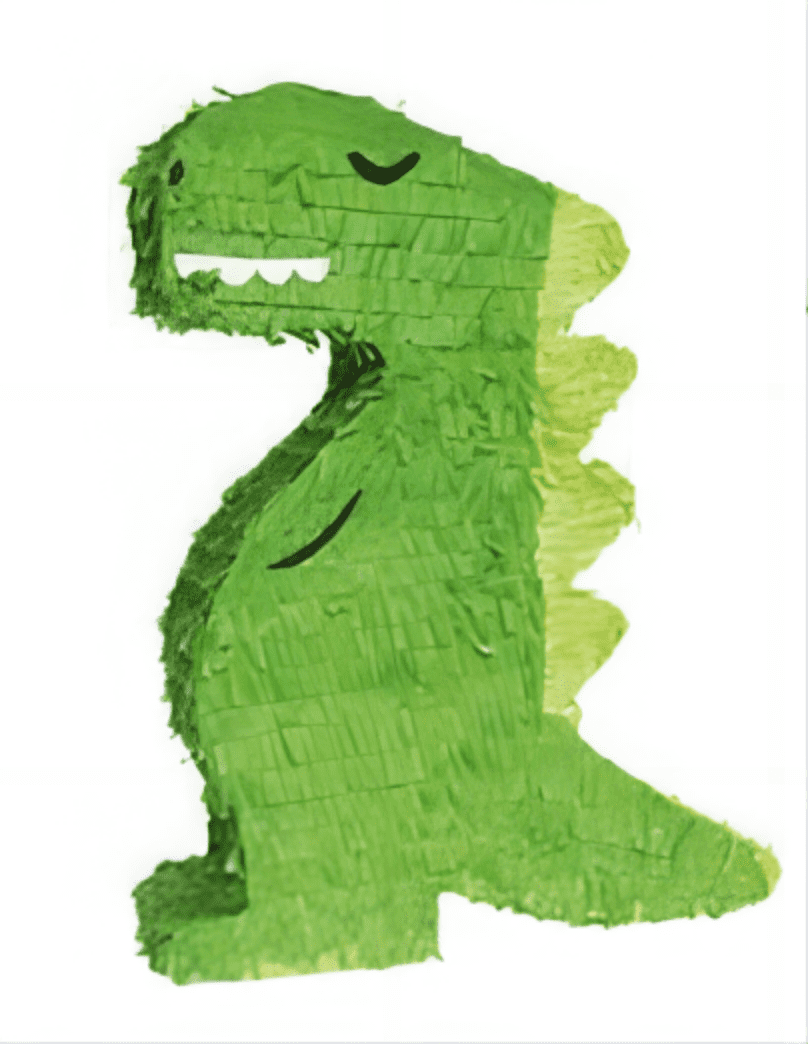 Dinosaur Pinata for Kids Birthday Party with Blindfold and Bat (17x13 ...