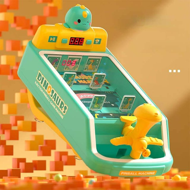 Dinosaur Pinball Game Console-Children's Educational Toy (Battery not ...