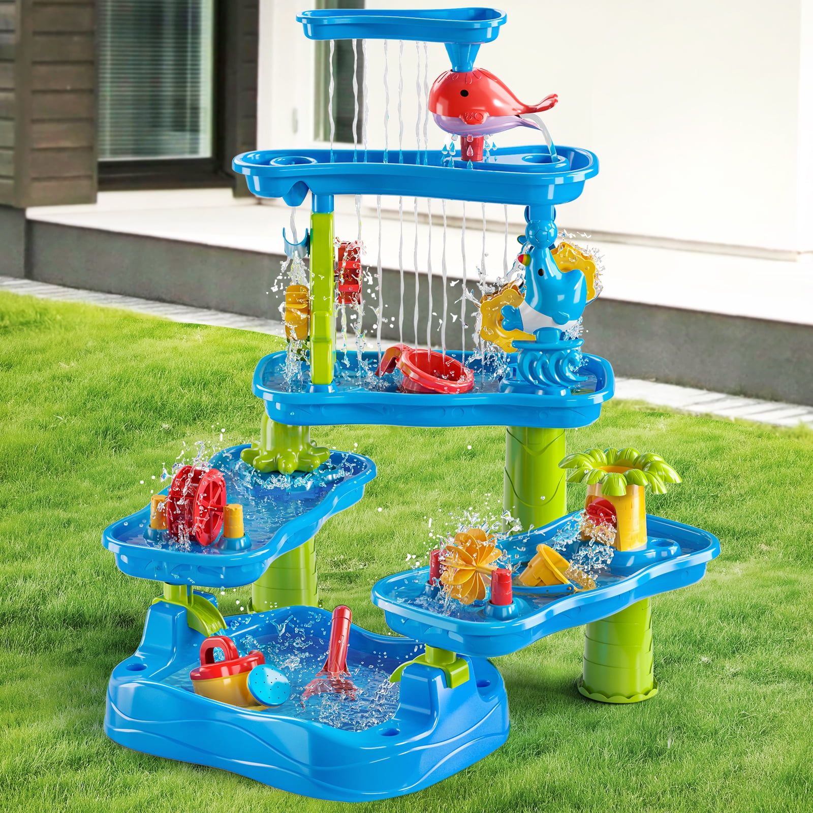 Dinosaur Planet Kids Sand Water Table, Sandbox Table Kids Activity ...