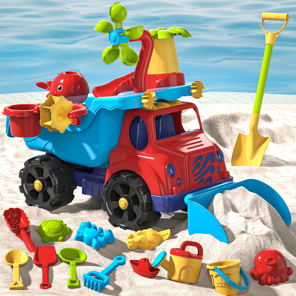 21 Piece Dinosaur Bones Sand Mold Beach Set - Sand Castle Set with Dino ...