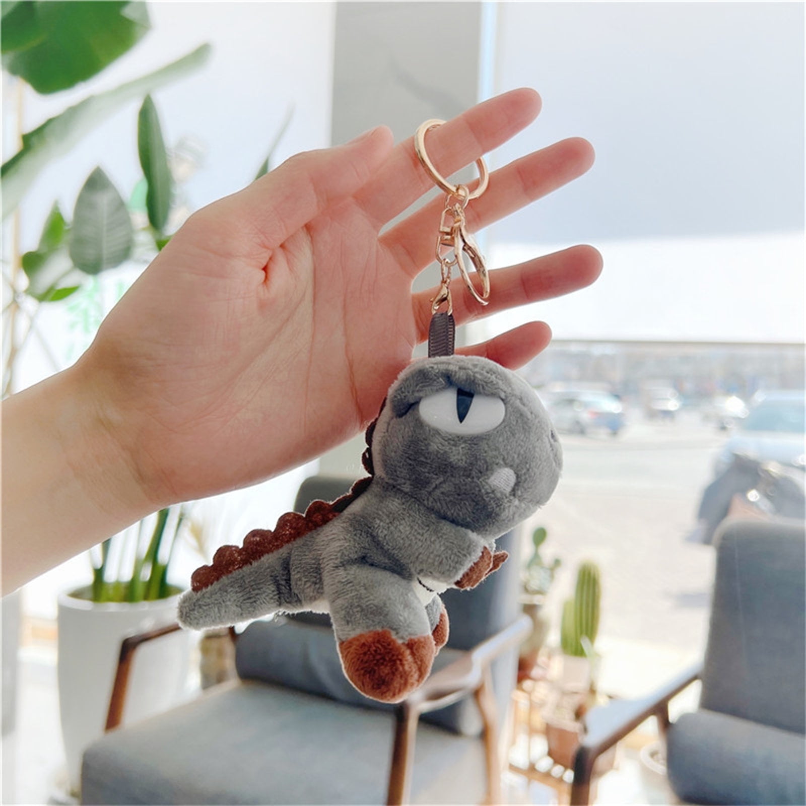 Dinosaur Plush Keychain Tyrannosaurus Rex Toy Pendant Cute Bag Charm ...