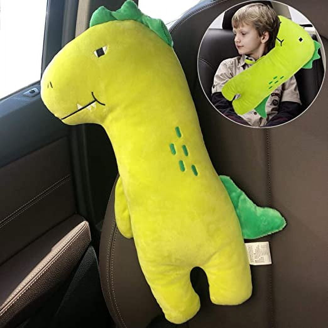 Dinosaur Plush Pillow (50 CM) Travel Seat Belt Cover & Cushion Pillow ...