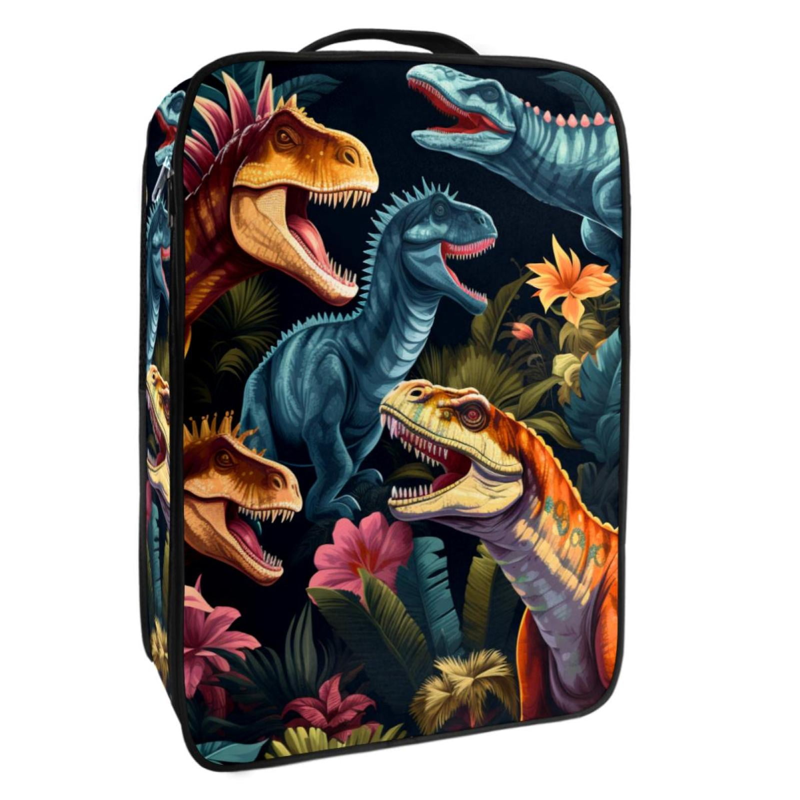 Dinosaur Polyester Shoe Organizer Box with Clear Window, 23x31cm/9x12in ...