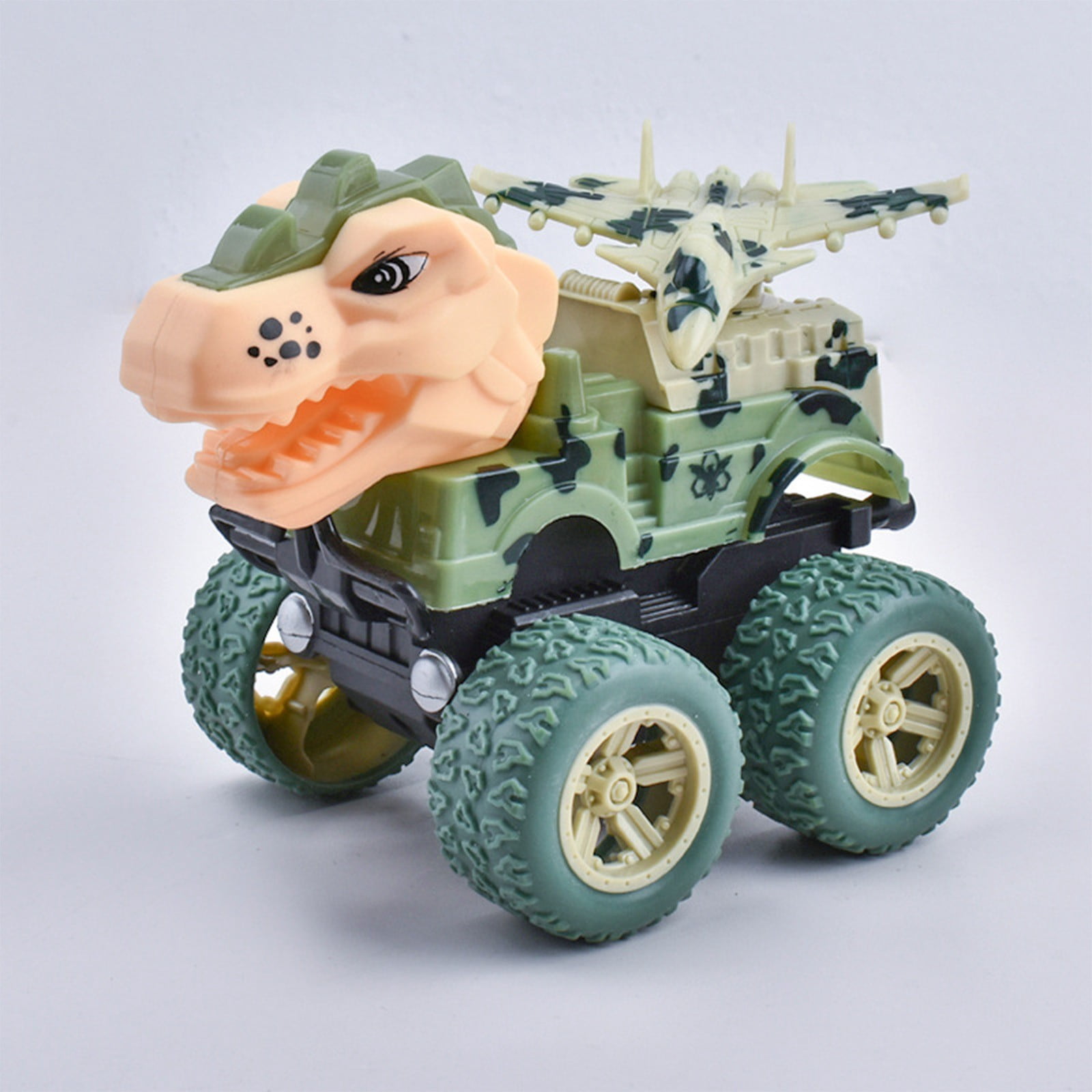 Dinosaur Press & Go Toy Car, Friction Powered Engineering Vehicle ...