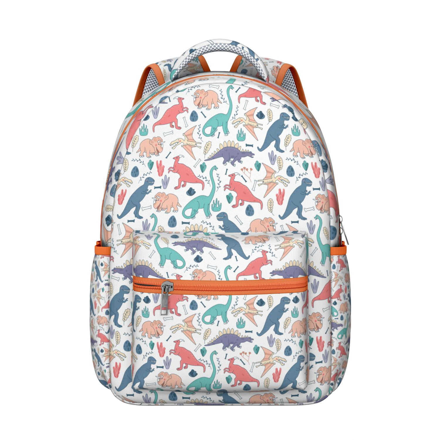 "Dinosaur Print School Backpack for Students & Adults - Waterproof ...
