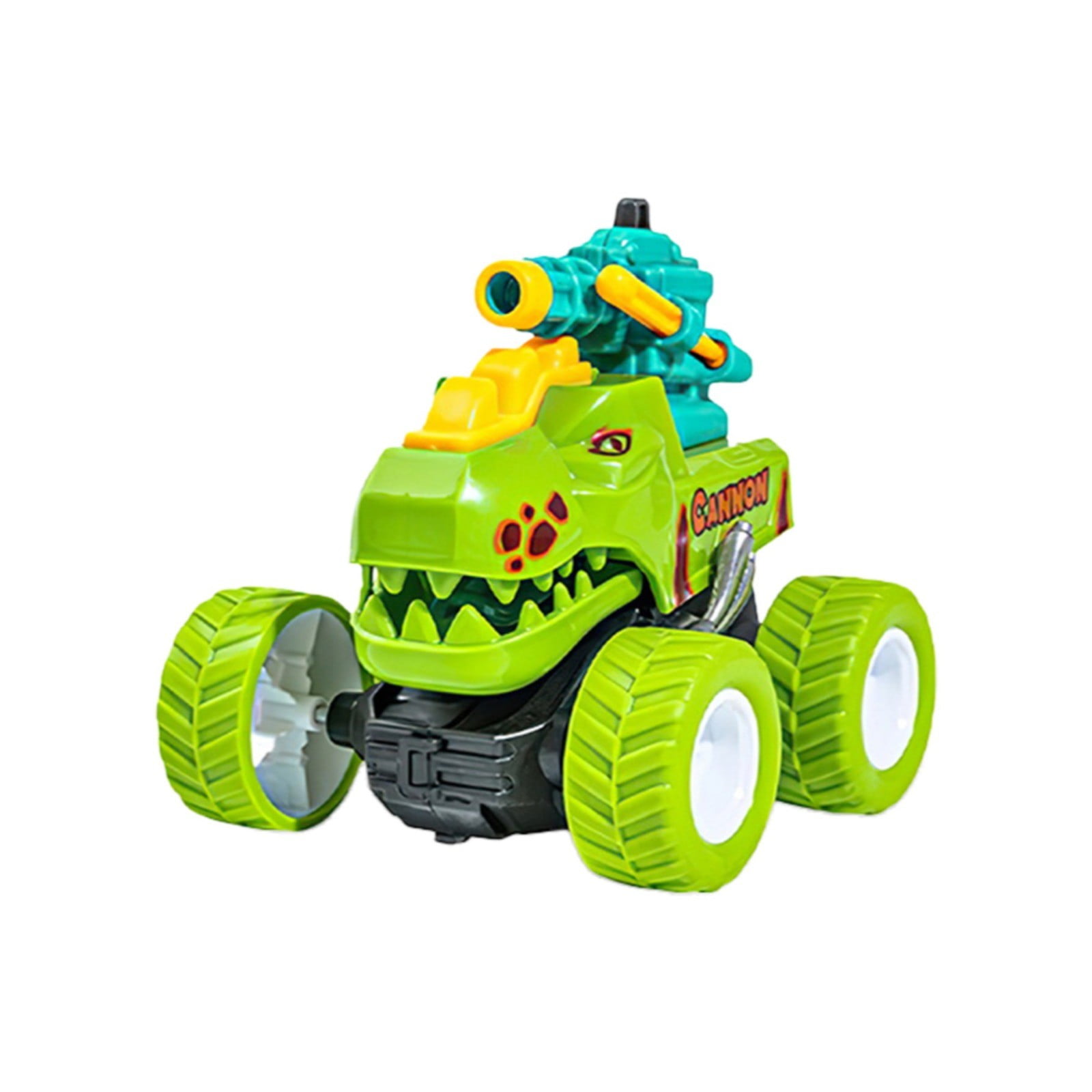 Dinosaur Pull Back Cars Friction Powered Vehicles Double Side Stunt ...