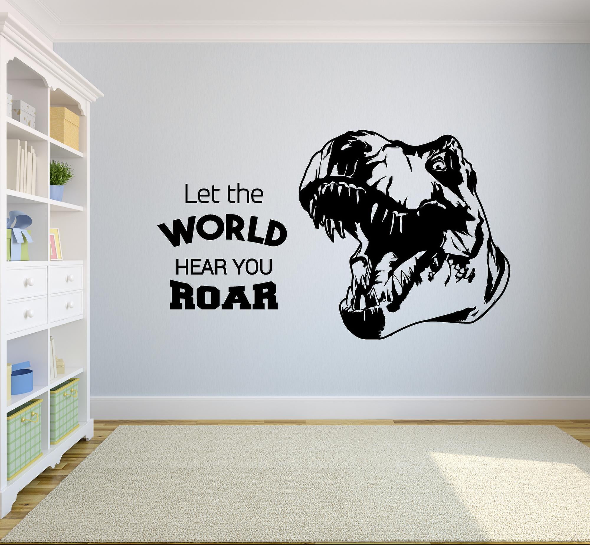 Dinosaur Quotes Dinosaurs Roar Dino Jurassic World Wall Sticker Art ...