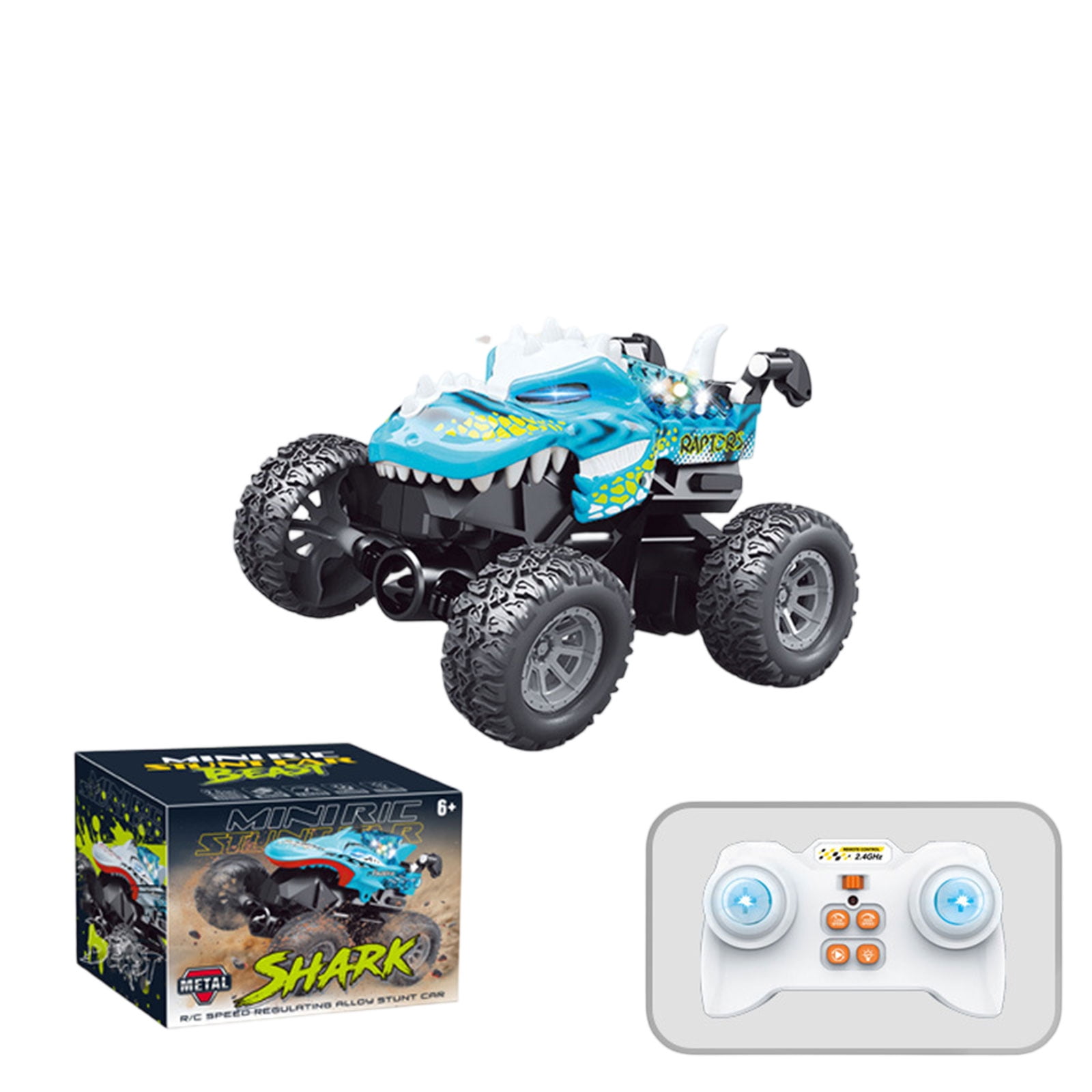 Dinosaur Remote Control Car – 2.4GHz All-Terrain RC Monster Truck, 360 ...