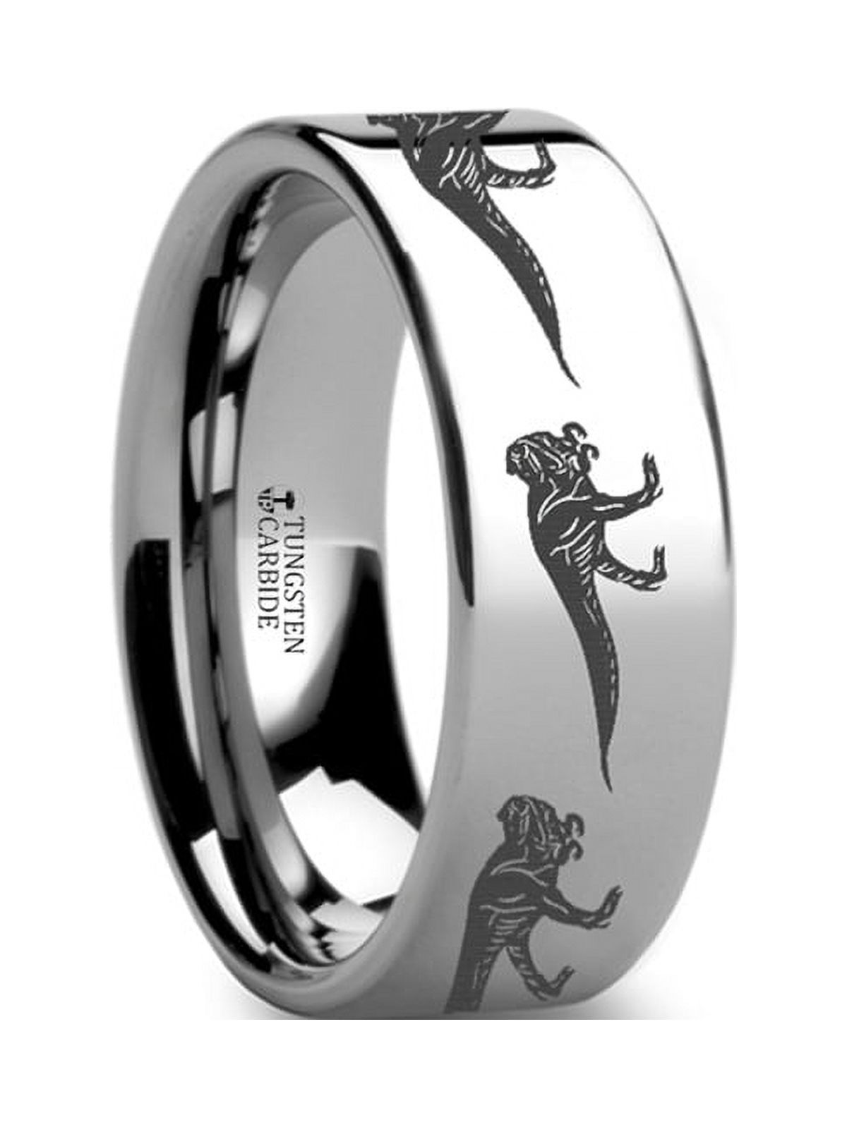 Dinosaur Ring T-Rex Tyrannosaurus Rex Ring Prehistoric Paleo Engraved ...