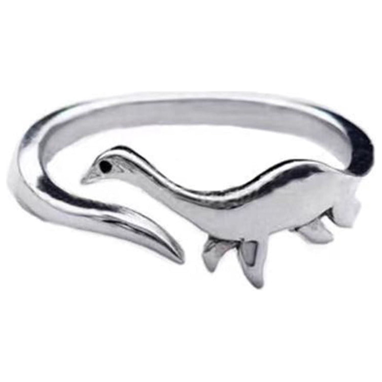 Dinosaur Rings Set Cute Tyrannosaurus Triceratops Adjustable Rings ...