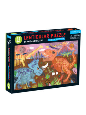 Dinosaur Roar 75 Piece Lenticular Puzzle - Walmart.com