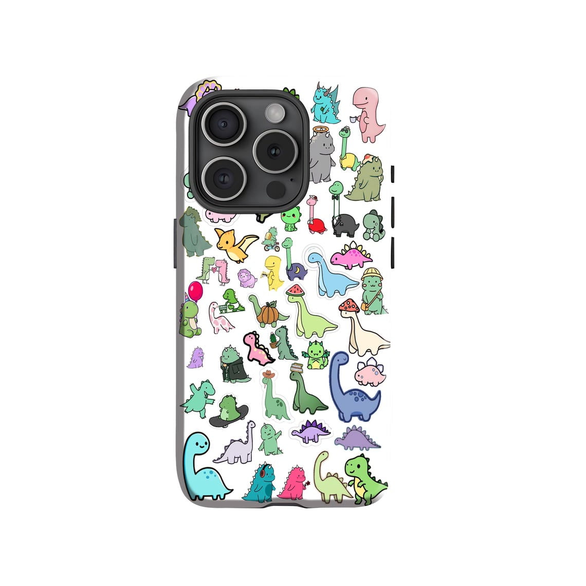 Dinosaur Rugged Phone Case Prehistoric Animal Design Art for iPhone 17 ...