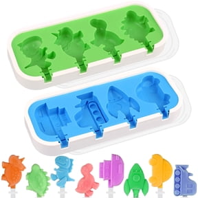 Colorful Dinosaur Popsicle Molds for Fun Frozen Treats at Home