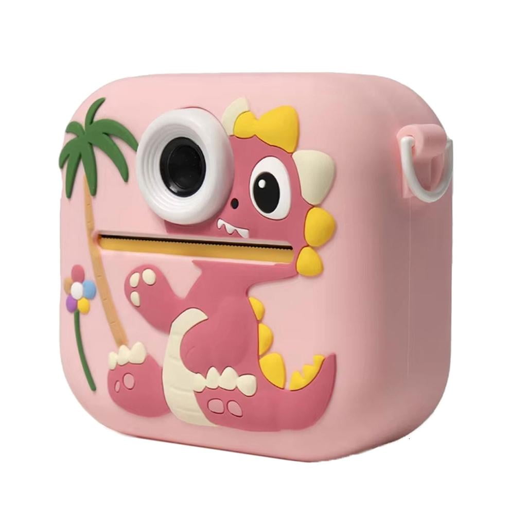 Dinosaur Shaped Kids Camera Instantly Photo Printer 1080P Video ...