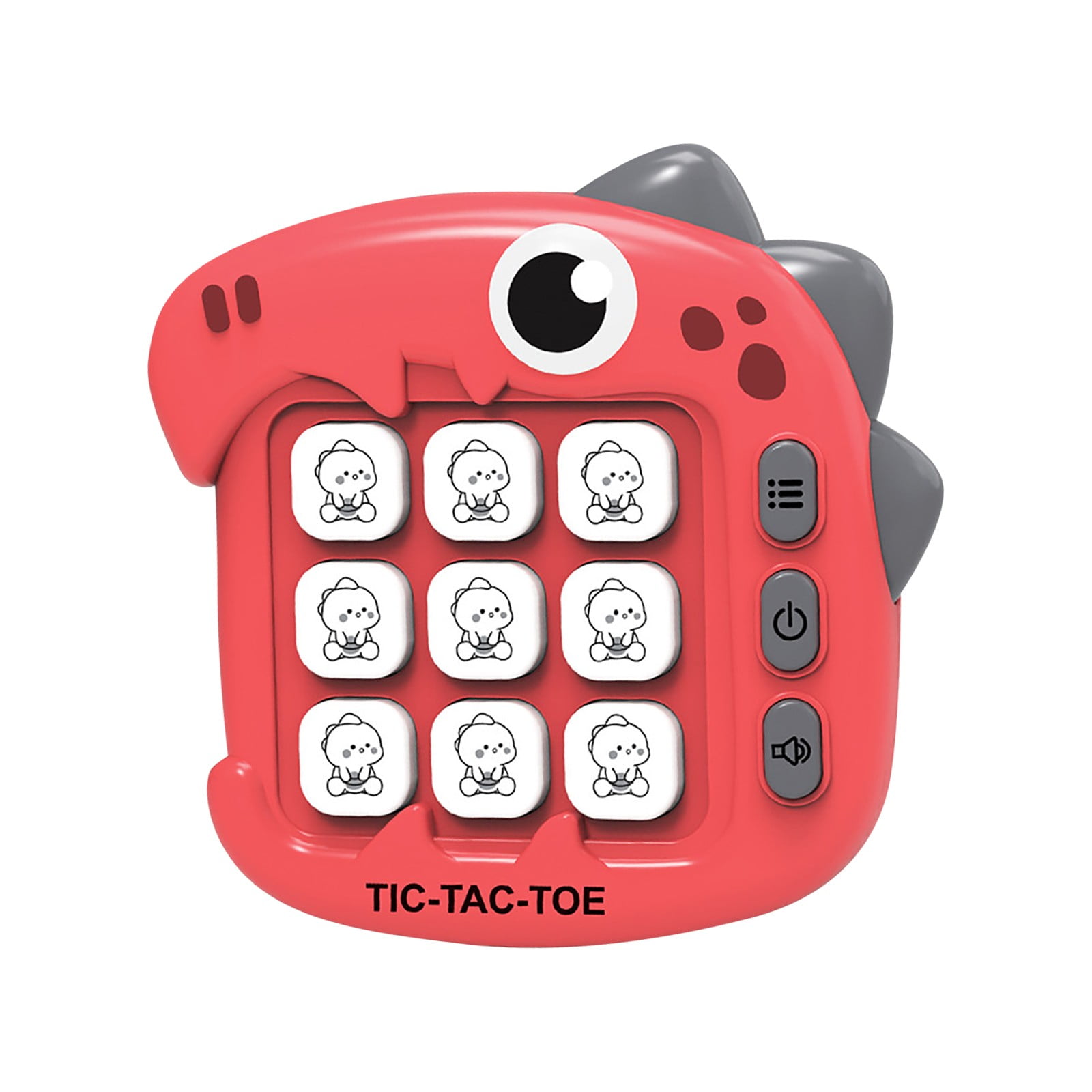 Dinosaur Shaped Tic-Tac-Toe Game Console Toy for Kids and Family - 3x3 ...
