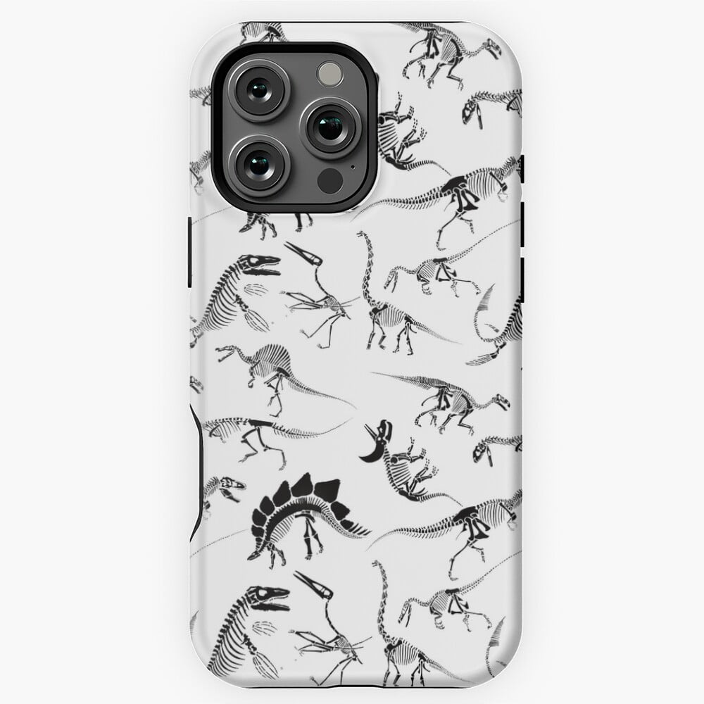 Dinosaur Skeleton Diagrams Phone Case for iPhone 16 15 14 13 12 11 Pro ...