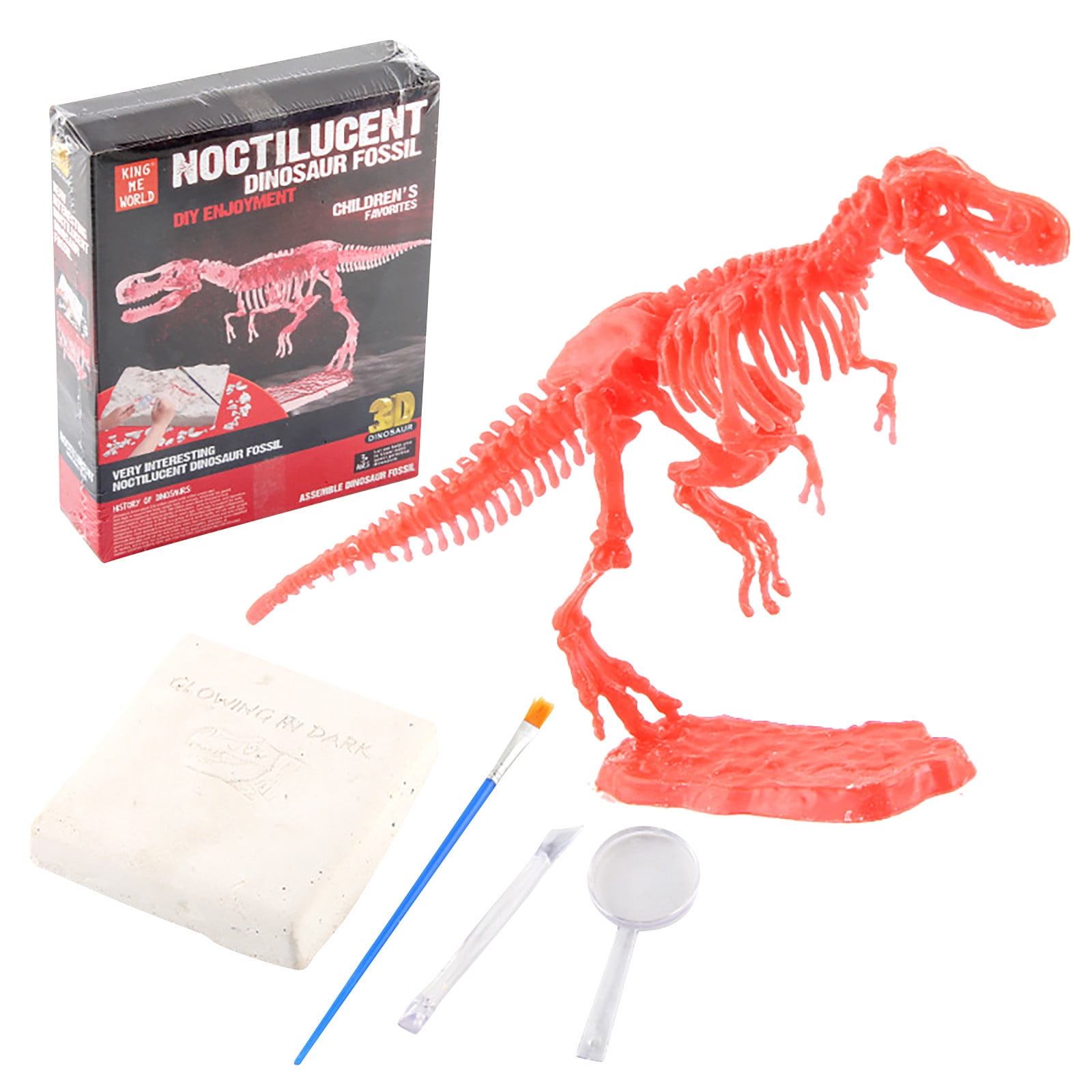 A Dinosaur Skeleton Dig Kit For Kids Archaeology Excavation Toy With ...