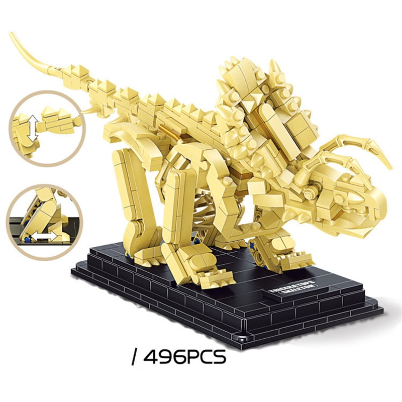 Dinosaur Skeleton Fossils Building Blocks Jurassic Park World ...