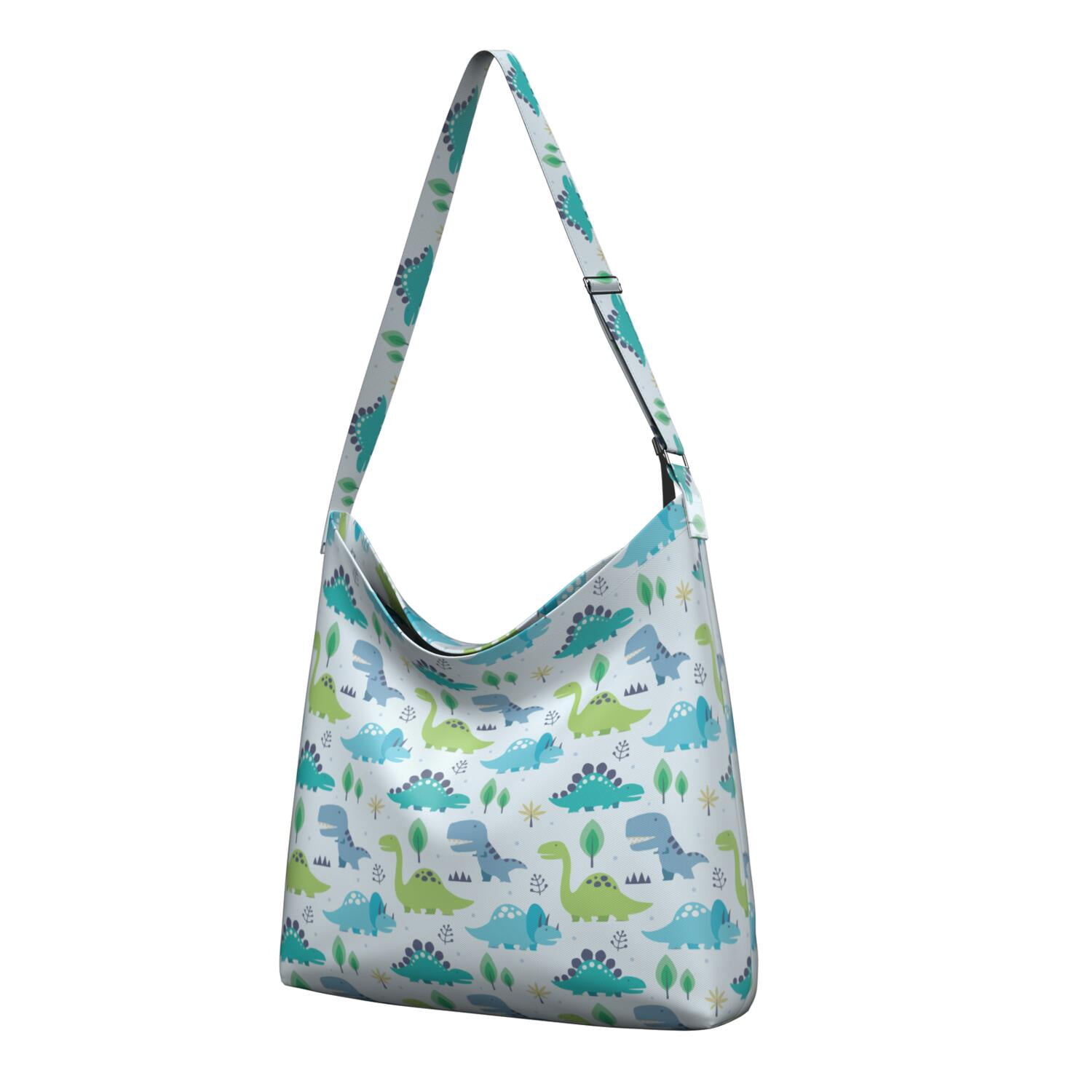 Dinosaur Skeleton Hand-Drawn Crossbody Bag | Unique Artistic ...