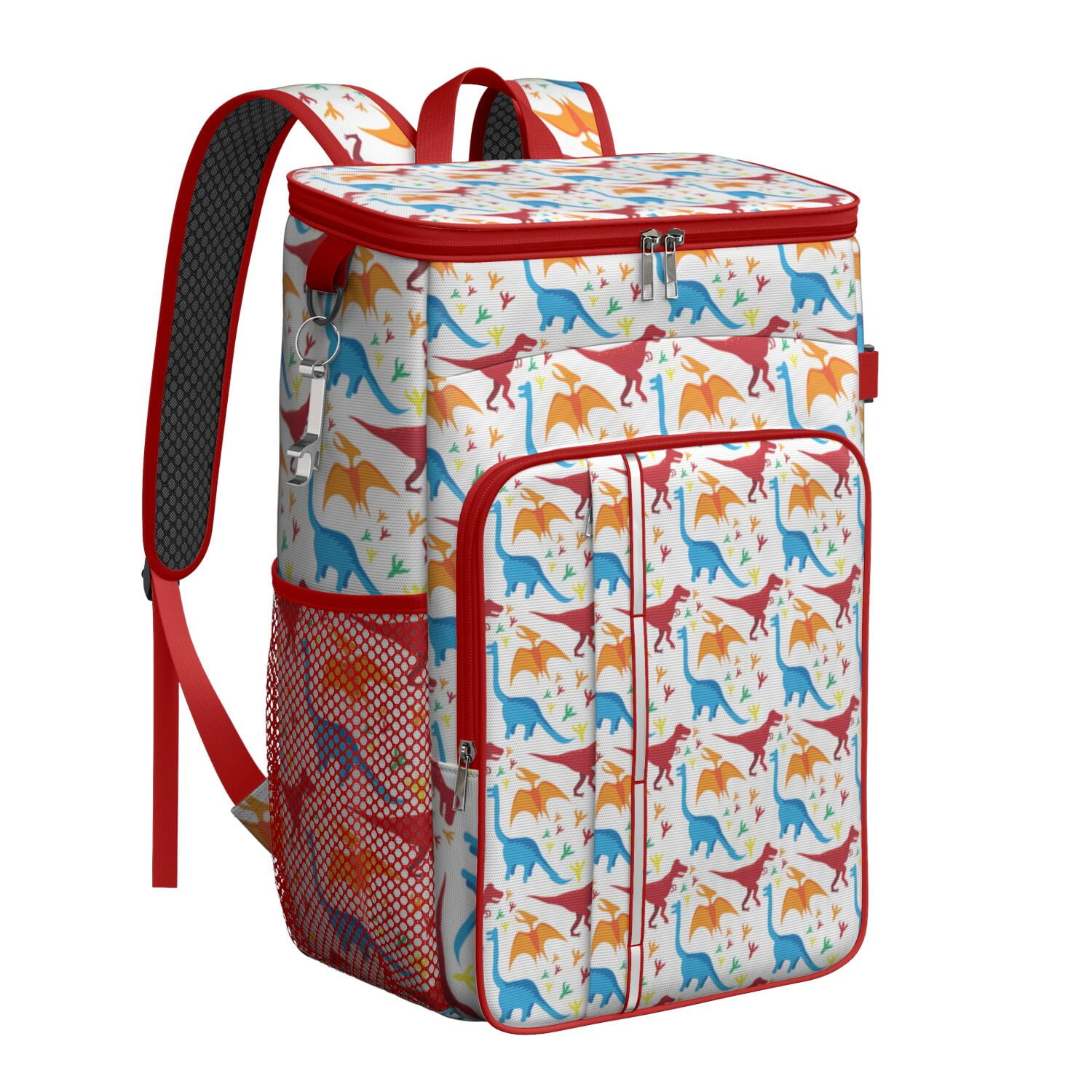 Dinosaur Skeleton Pattern Cooler Backpack – Leakproof Insulated Bag ...