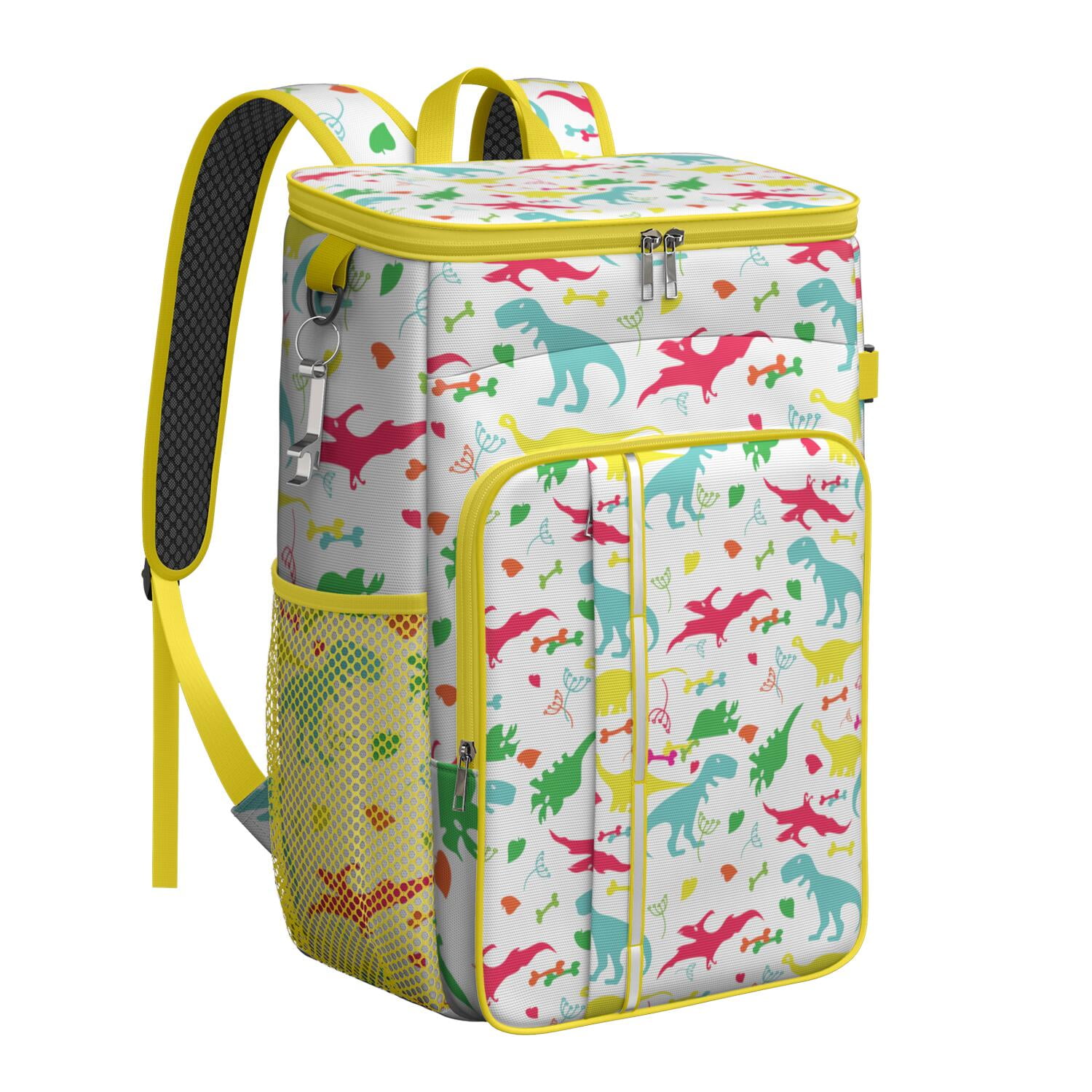 Dinosaur Skeleton Pattern Cooler Backpack – Leakproof Insulated Bag ...