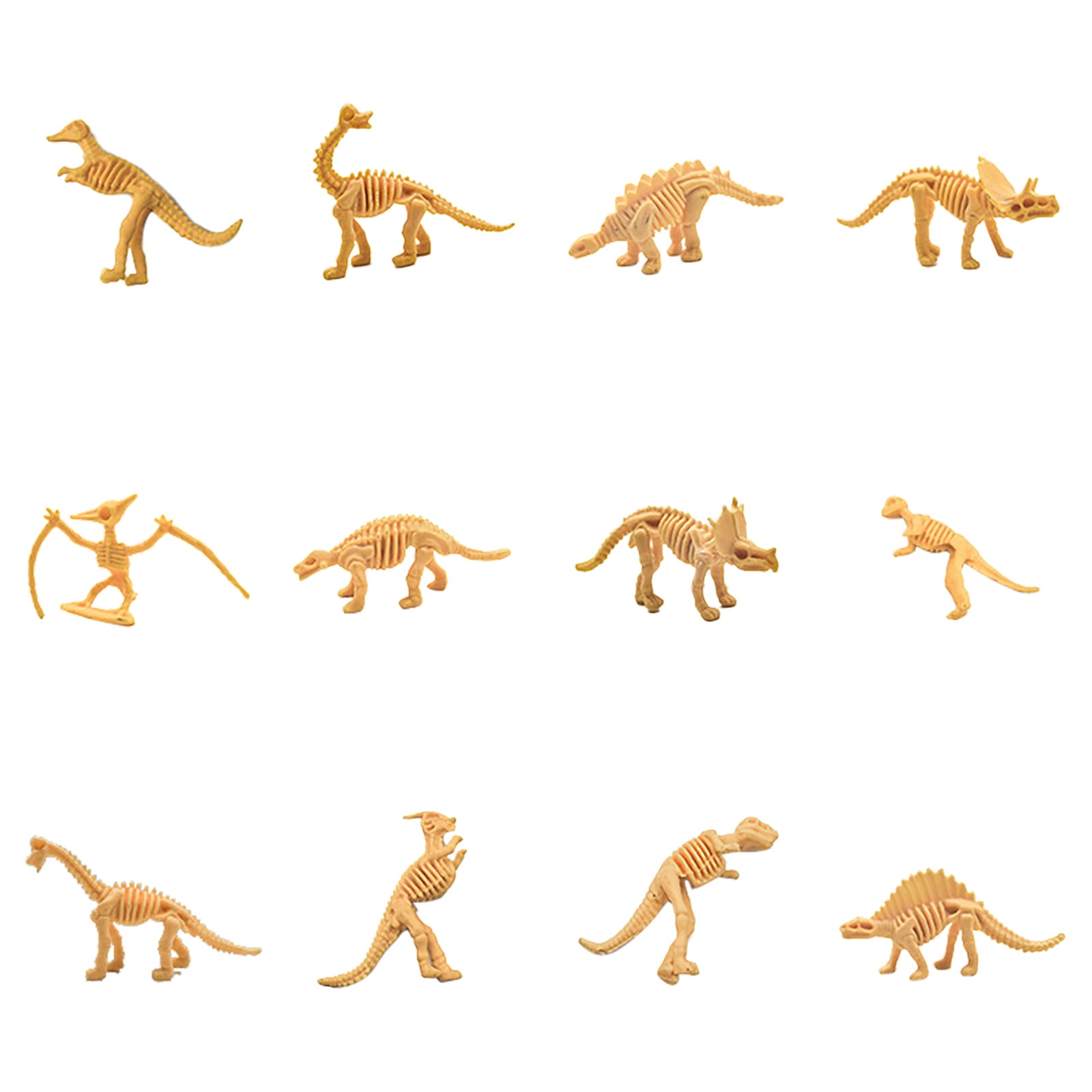 Arts & Crafts 12Pcs Dinosaur Skeletons Assorted Dinosaur Skeleton Toy ...