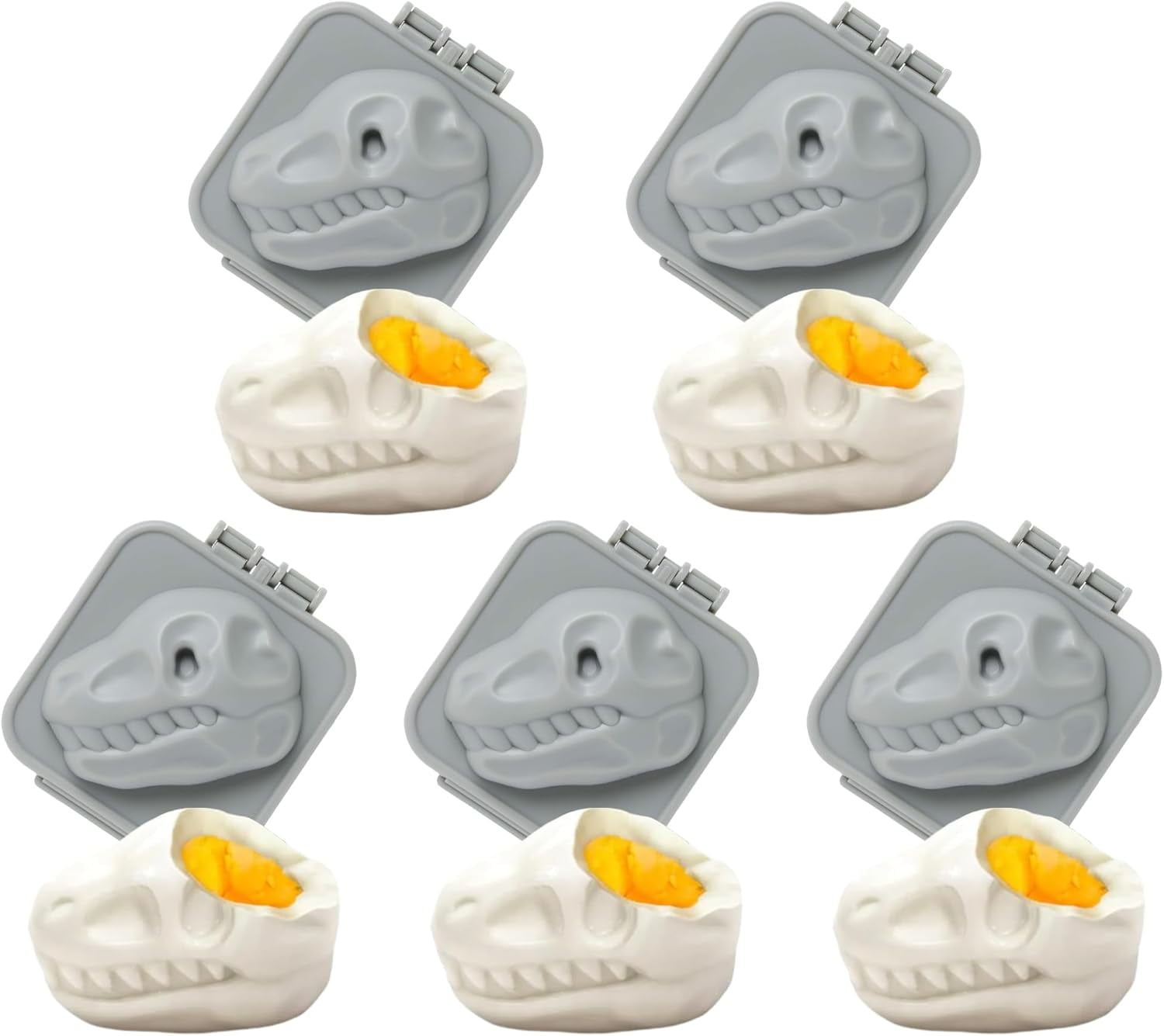 Dinosaur Skull Egg Mold Hard Boiled:Creative Funny Dinosaur Fossil ...