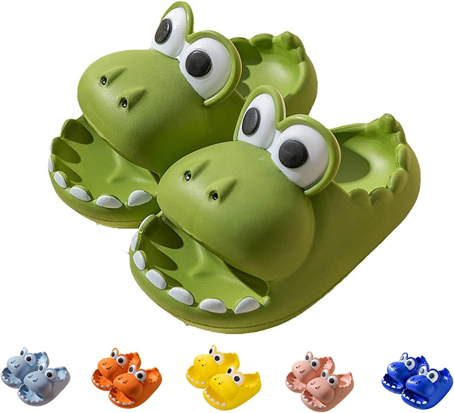 Dinosaur Slippers with Children's Summer Sandals, Beach Swimming Pool Non-slip Water Shoes ...