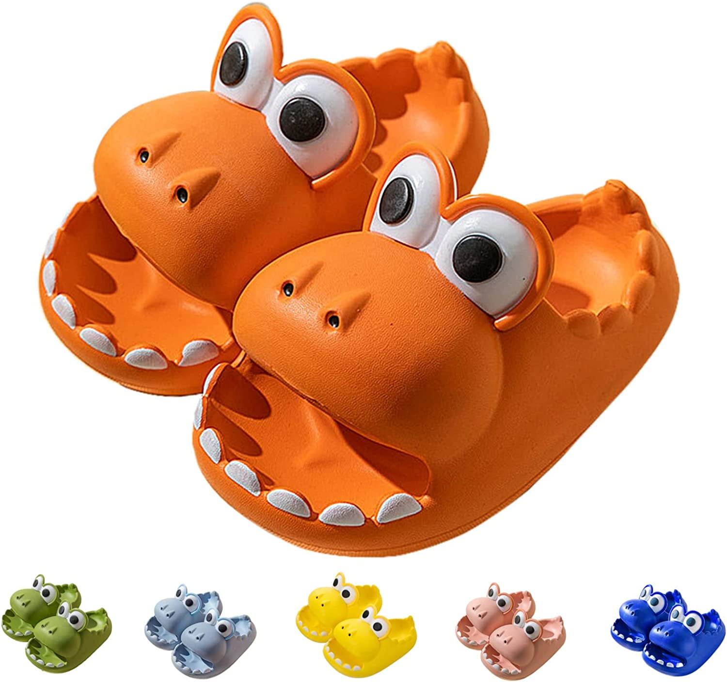 Dinosaur Slippers with Children's Summer Sandals, Beach Swimming Pool Non-slip Water Shoes ...