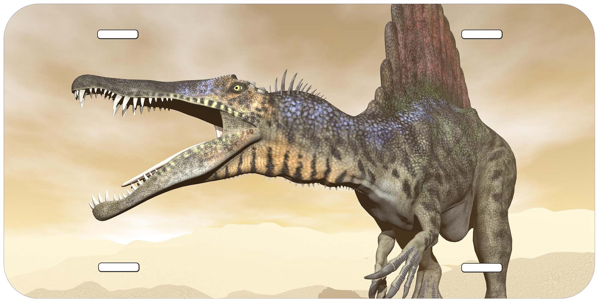 Dinosaur Spinosaurus Novelty Car Auto License Plate - Walmart.com