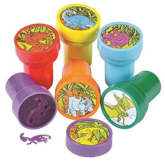 Dinosaur Stampers - 24 per pack - Walmart Business Supplies