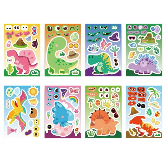 Dinosaur Sticker Collection For Childrens Crafting Interactives ...
