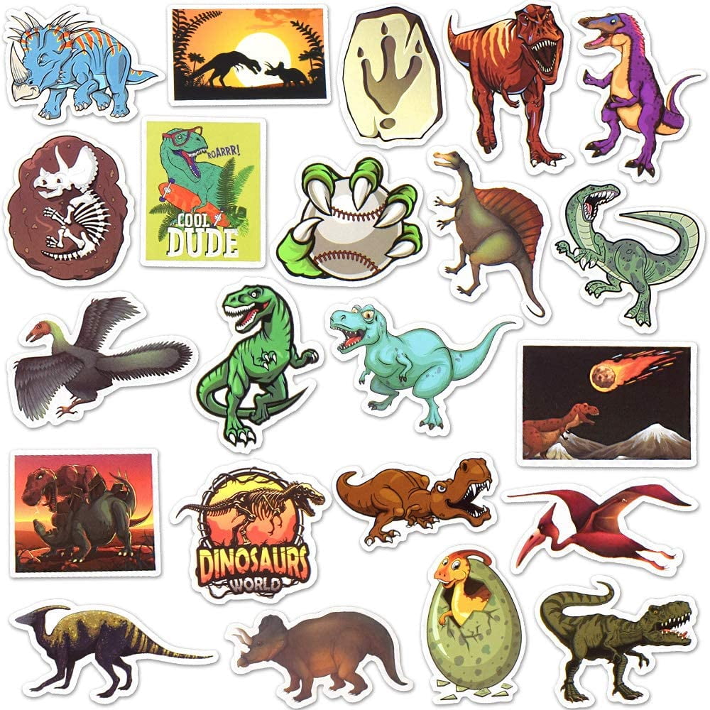 Dinosaur Stickers for Boys Kids Dinosaur Stickers for Water Bottles ...